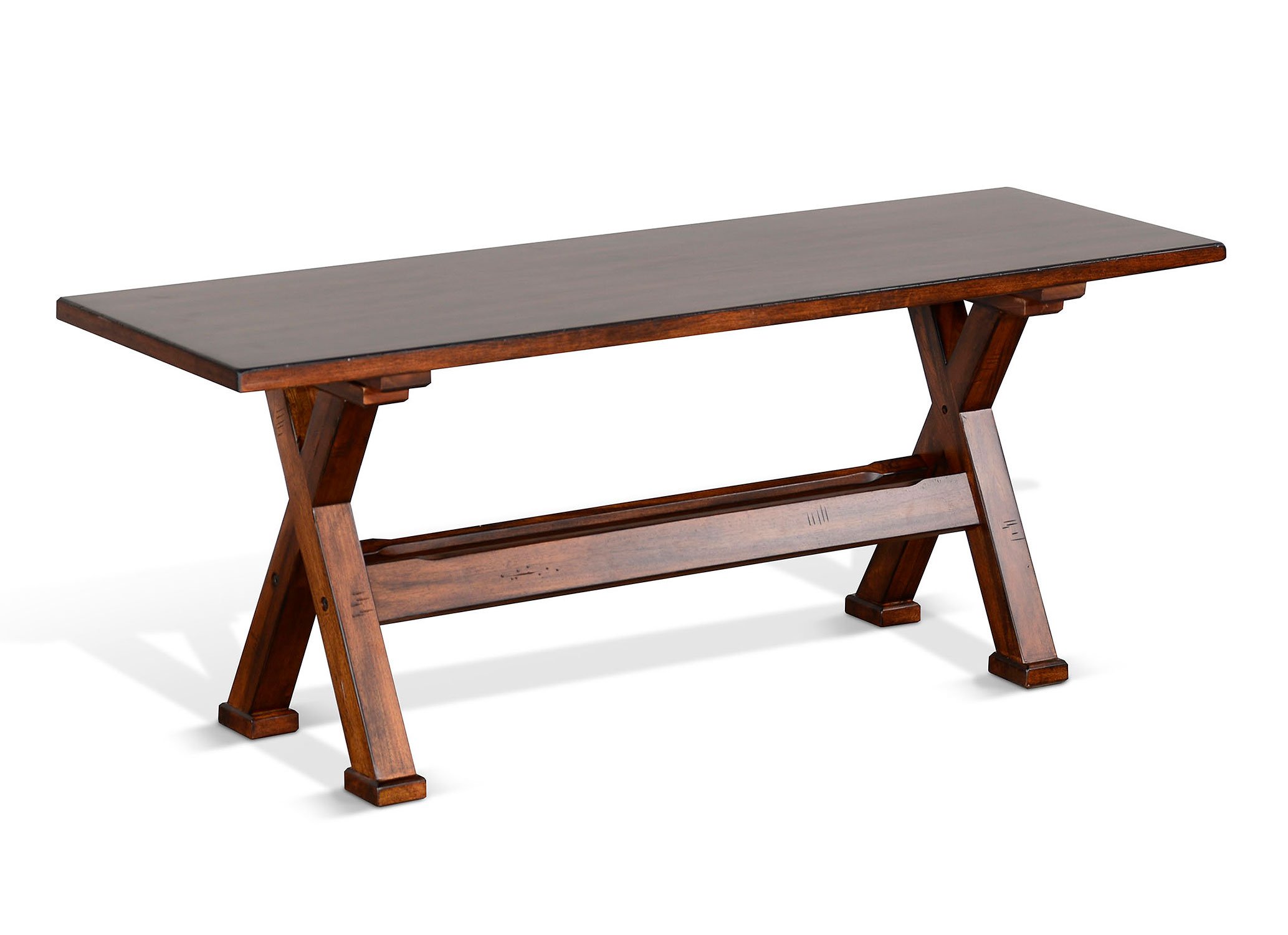 Tuscany Vintage Mocha Side Bench Sunny Designs | Furniture Cart