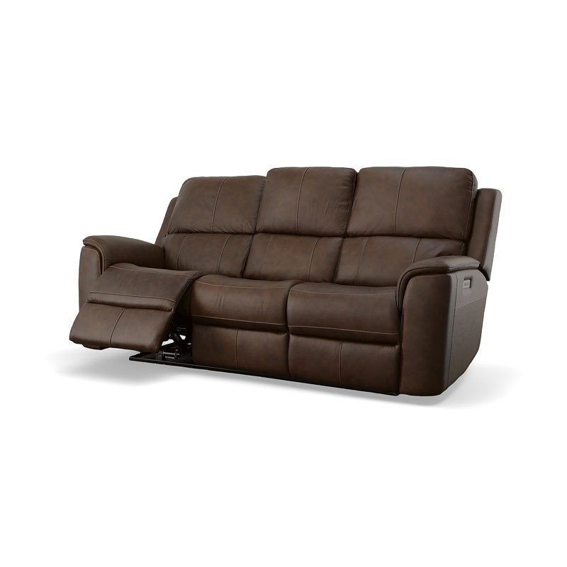 Henry Power Reclining Sofa (Dark Brown) Flexsteel, 3 Reviews ...