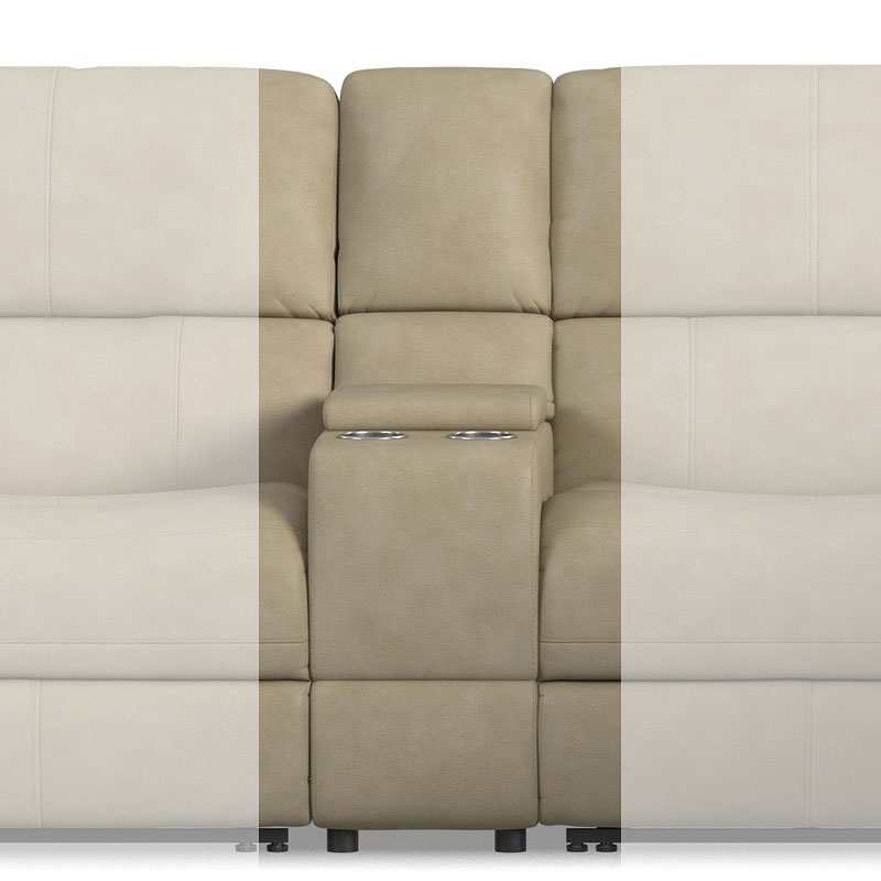 Henry Modular Power Reclining Sectional Set W/ Power Headrests And ...