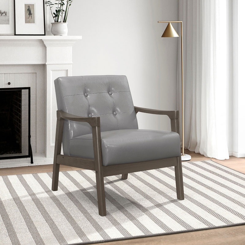 Alby Accent Chair (Gray) Homelegance | Furniture Cart