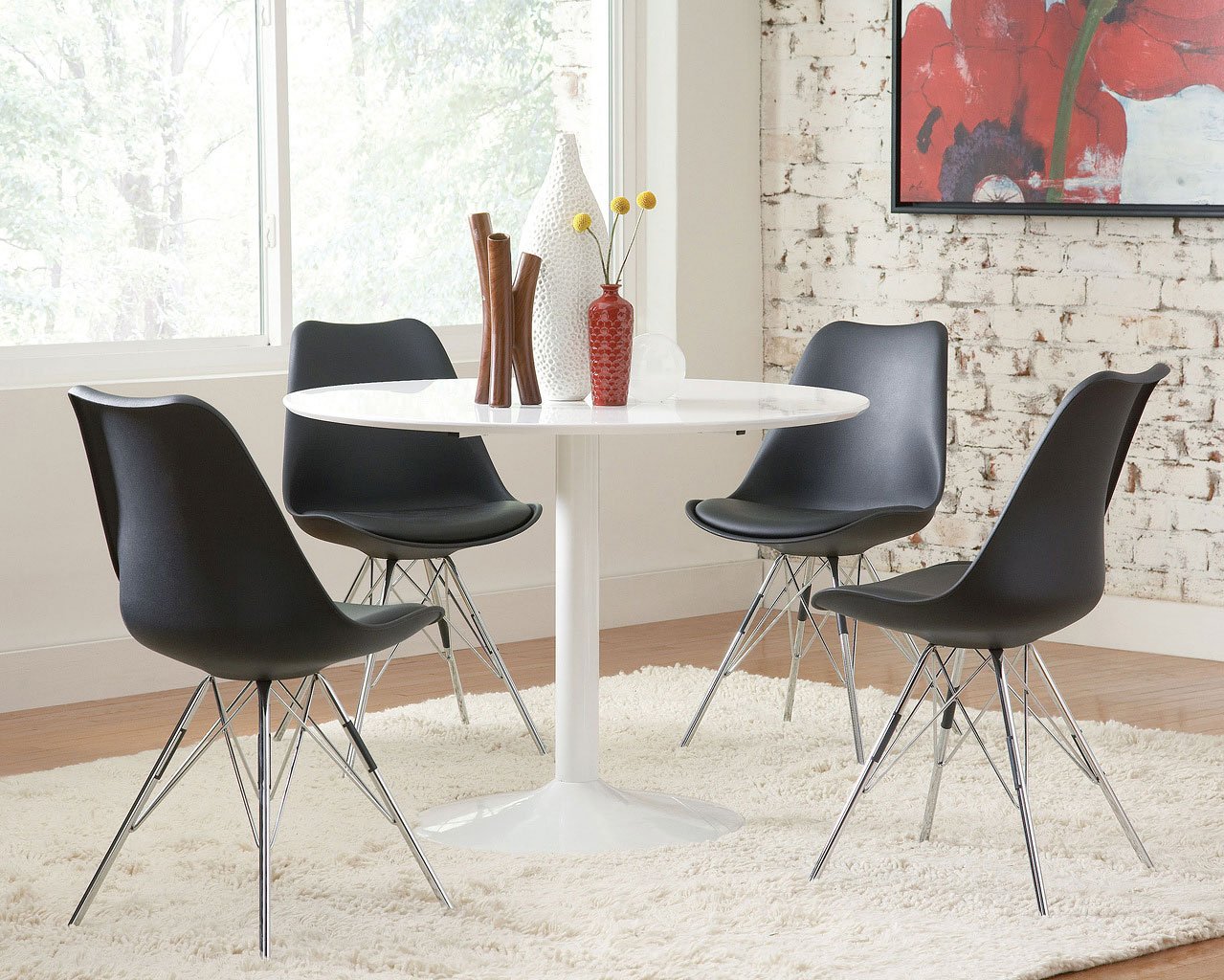 Lowry Round Dinette Coaster Furniture | Furniture Cart