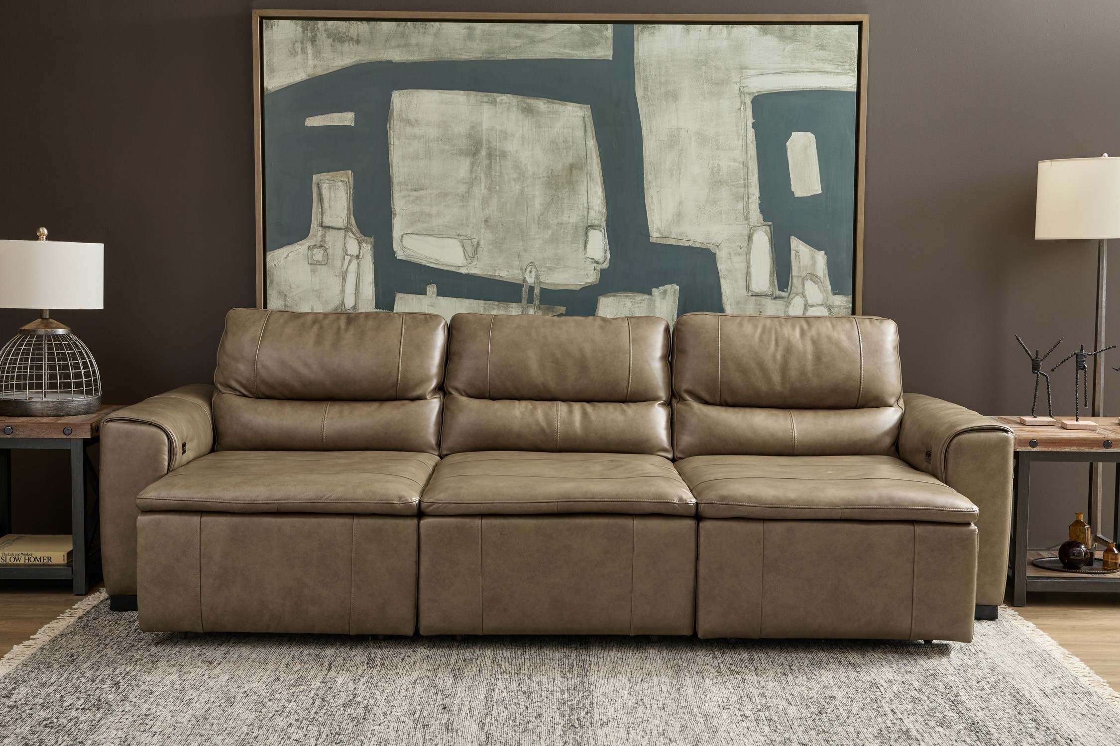 Graham Modular Power Sliding Sectional Flexsteel | Furniture Cart