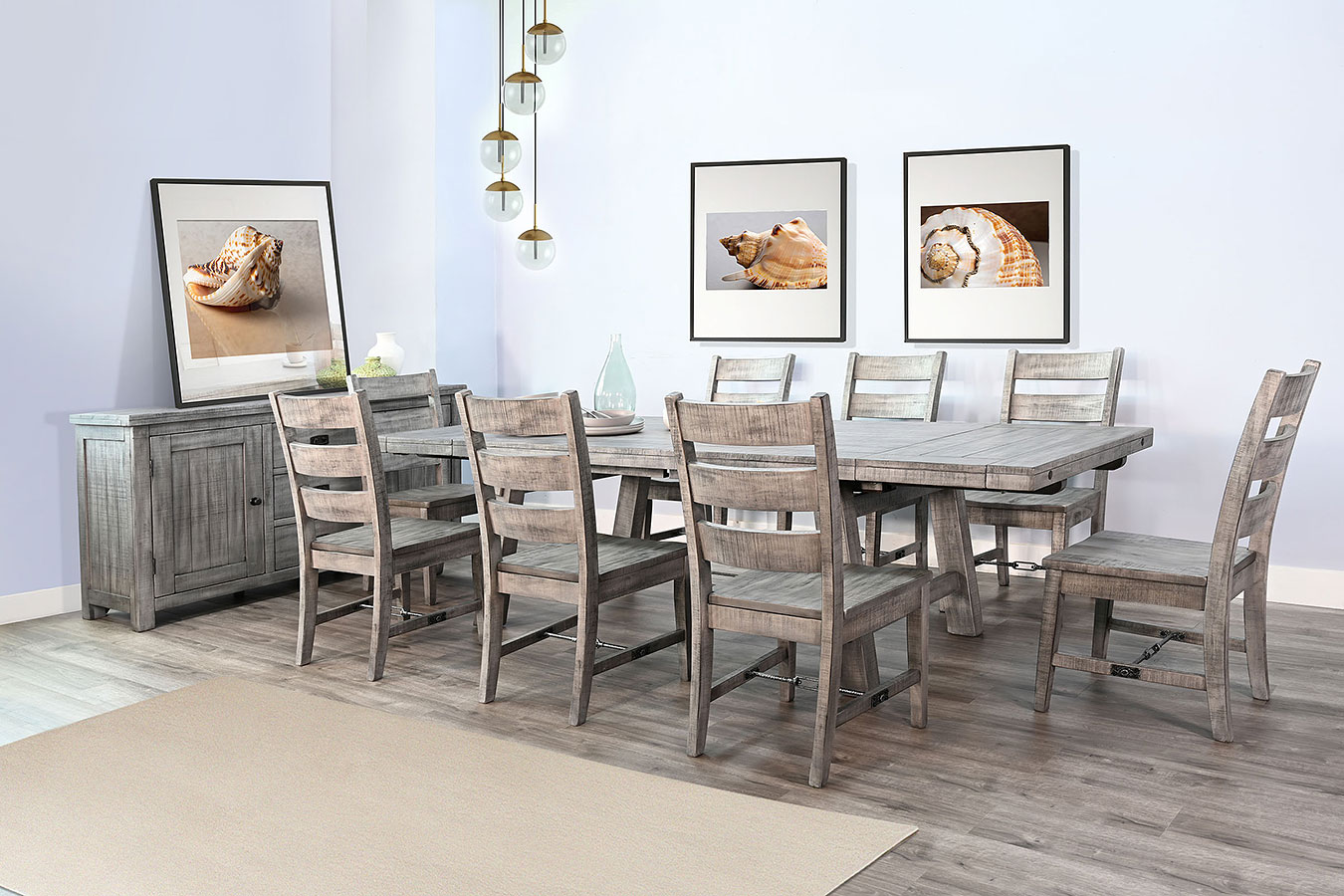 Alpine Grey Dining Room Set Sunny Designs | Furniture Cart