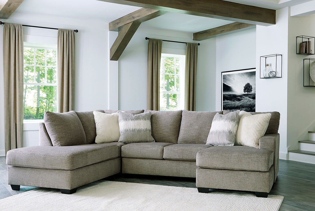 Creswell Stone Right Sofa Chaise Sectional Signature Design | Furniture ...