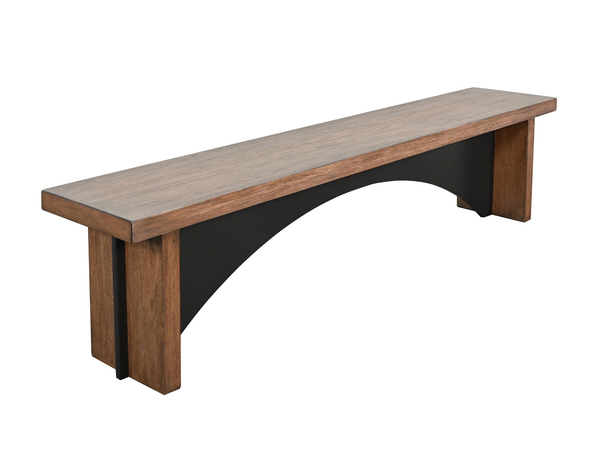 Arch Wood Dining Bench W/ Arched Accent Base Sunny Designs | Furniture Cart