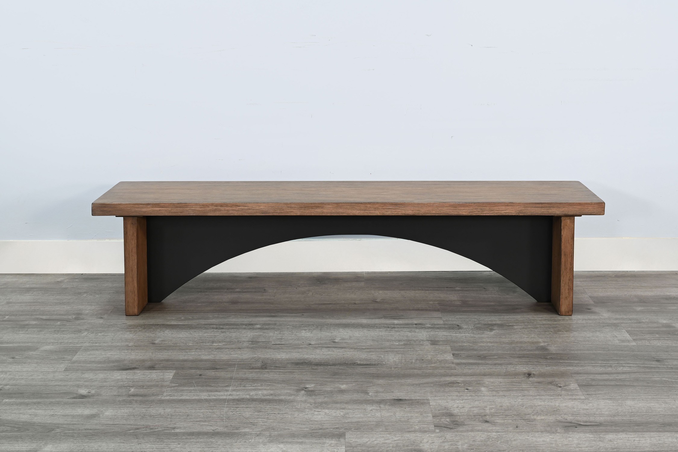 Arch Wood Dining Bench W/ Arched Accent Base Sunny Designs | Furniture Cart