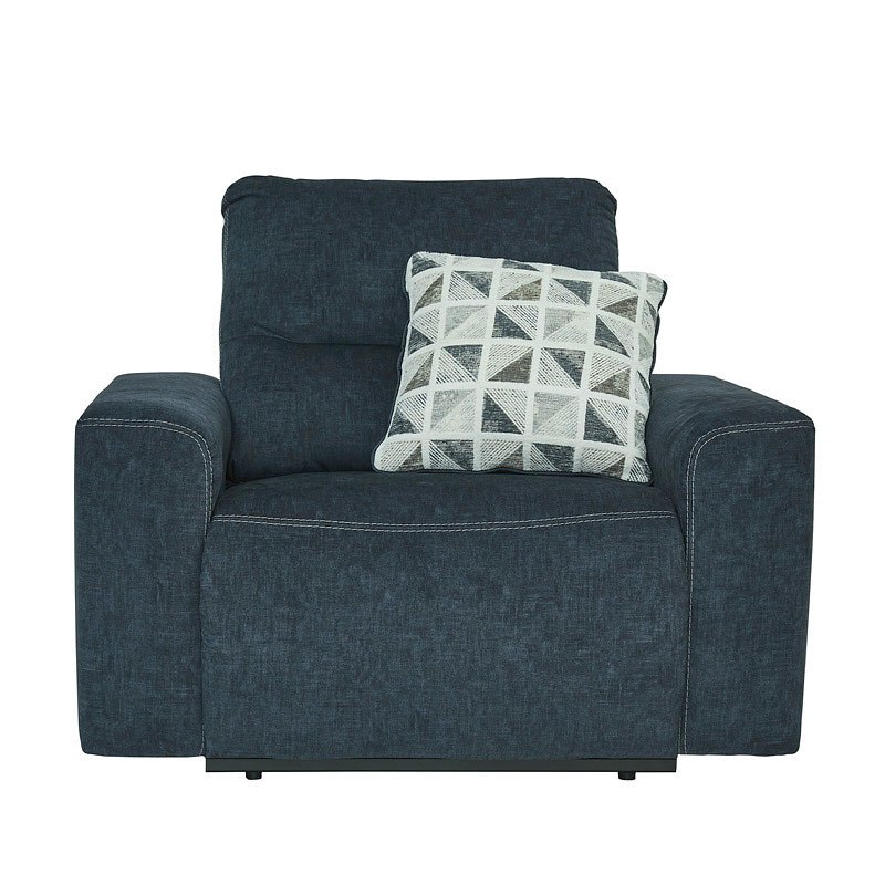 Paulestein Denim Wide Seat Power Recliner Signature Design | Furniture Cart