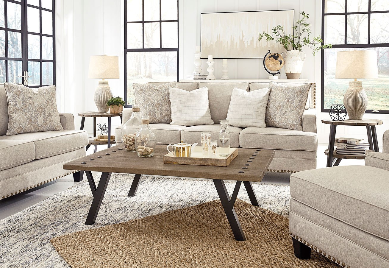 Claredon Linen Living Room Set BenchCraft, 1 Reviews | Furniture Cart