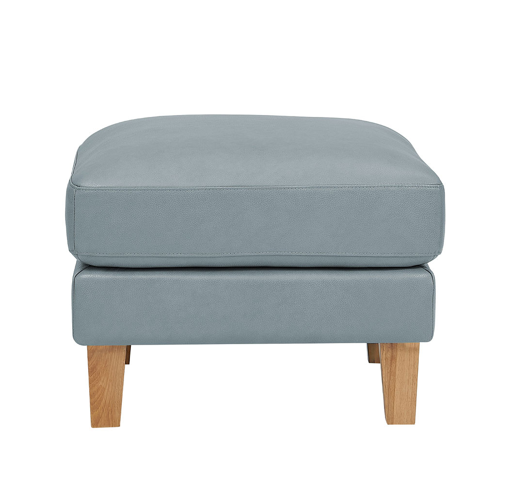 Palmer Living Room Set (Ice) Leather Italia | Furniture Cart