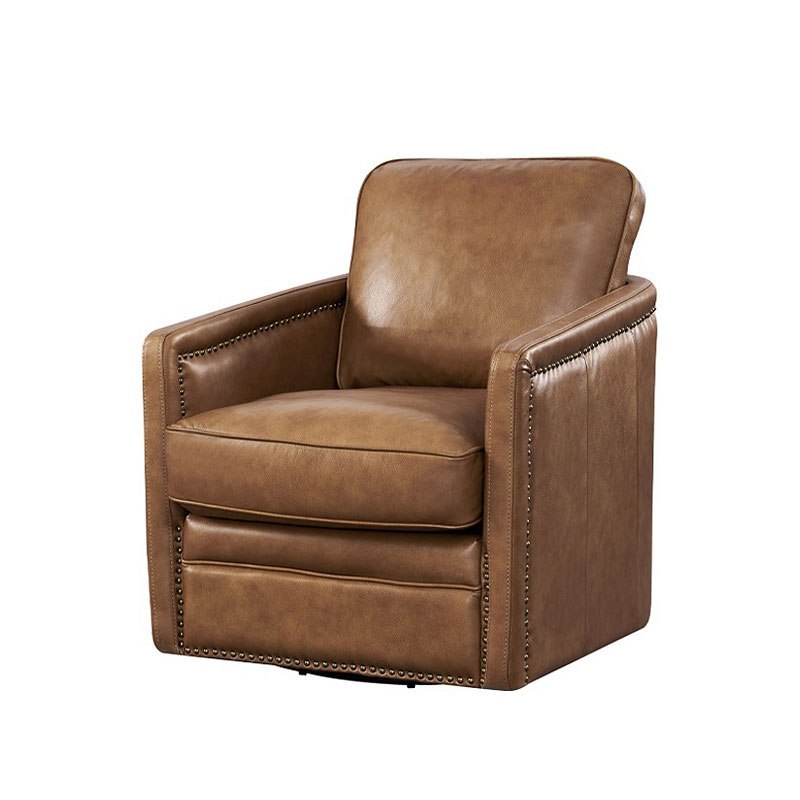 Alto Swivel Chair (Camel) Leather Italia | Furniture Cart