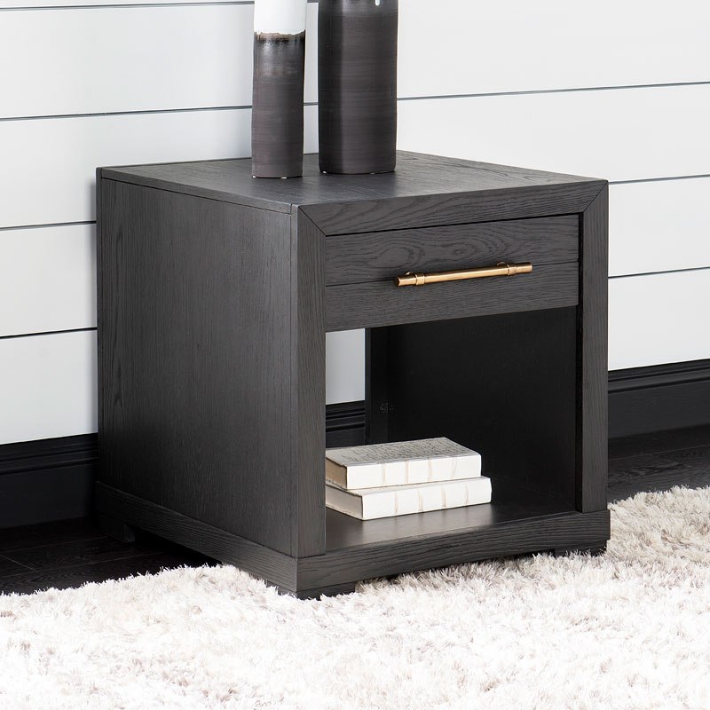 Westwood Square End Table (Charred Oak) Legacy Classic | Furniture Cart