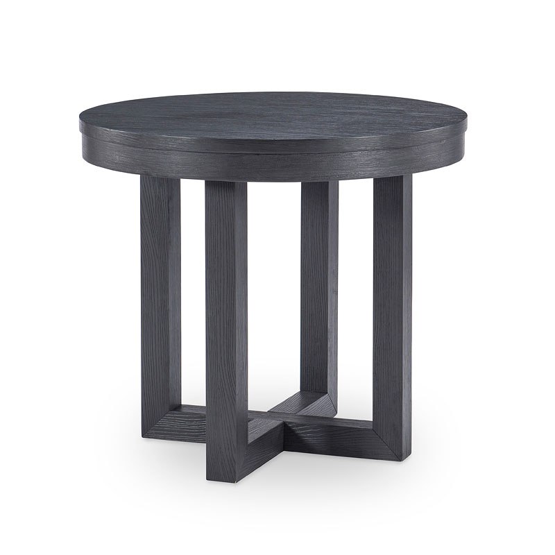 Westwood Round Lamp Table (Charred Oak) Legacy Classic | Furniture Cart