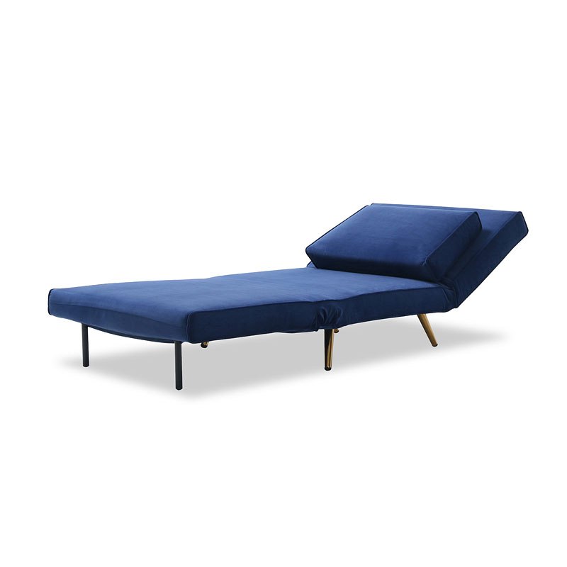 Jm Furniture Julius Blue Single Sofa Bed