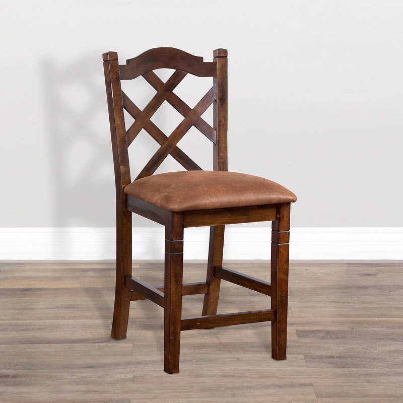 Santa Fe Round Adjustable Height Dining Set W/ Barstools Sunny Designs ...