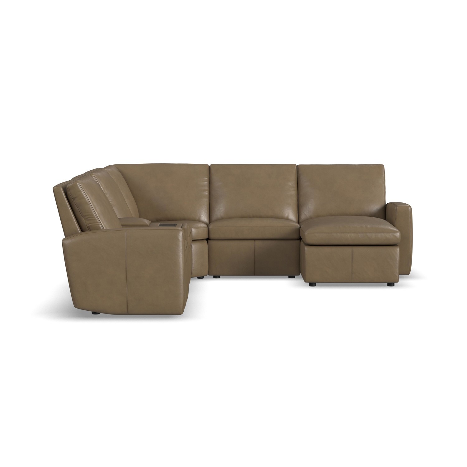 Aria Fawn 6-Piece Power Reclining Right Chaise Sectional Flexsteel ...