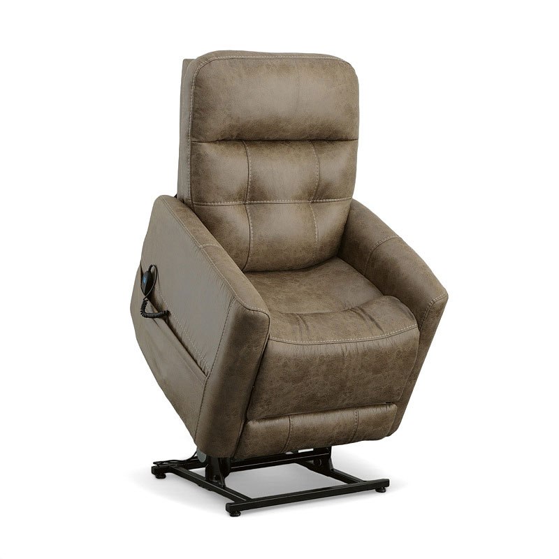 Kenner Power Lift Recliner W/ Power Headrest (Beige) Flexsteel ...