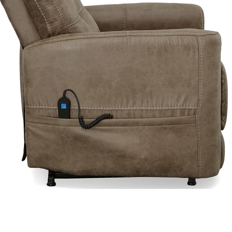 Kenner Power Lift Recliner W/ Power Headrest (Beige) Flexsteel ...