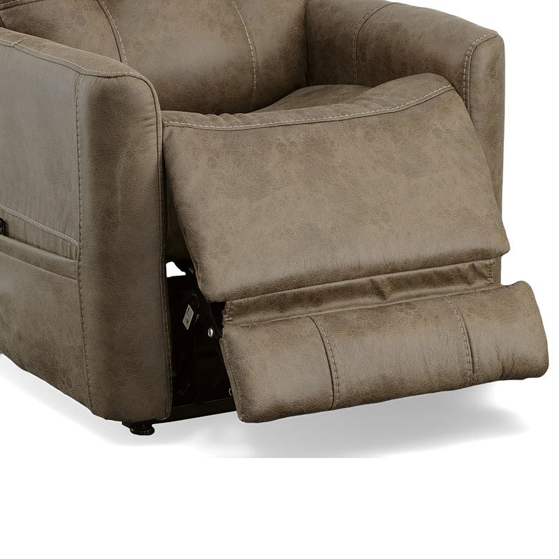 Kenner Power Lift Recliner W/ Power Headrest (Beige) Flexsteel ...