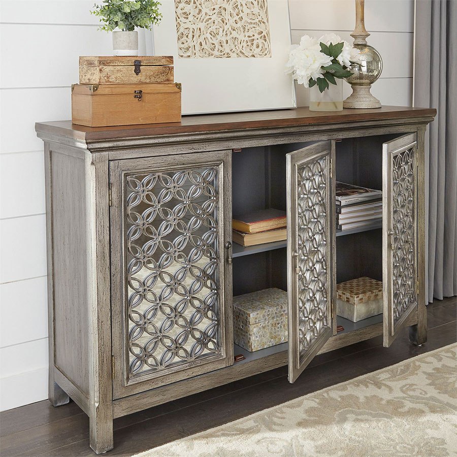 Tracy 3-Door Accent Cabinet Liberty Furniture | Furniture Cart