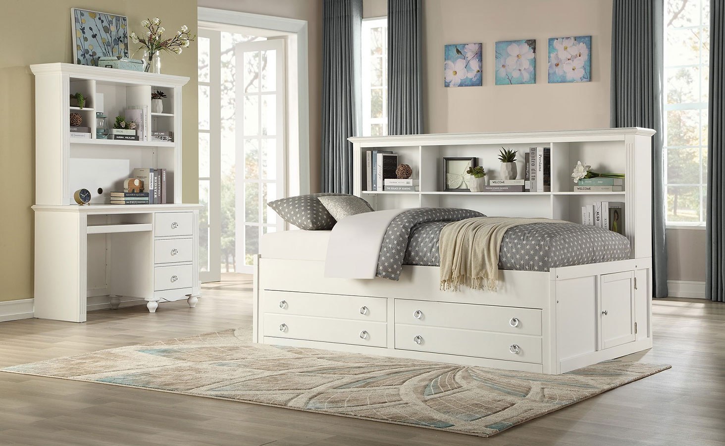 White storage for bedroom store