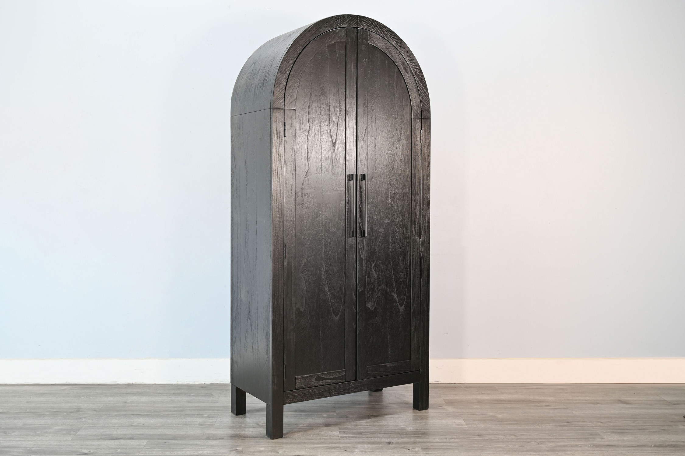 Gen S Umbra Black Storage Arch Cabinet Sunny Designs | Furniture Cart