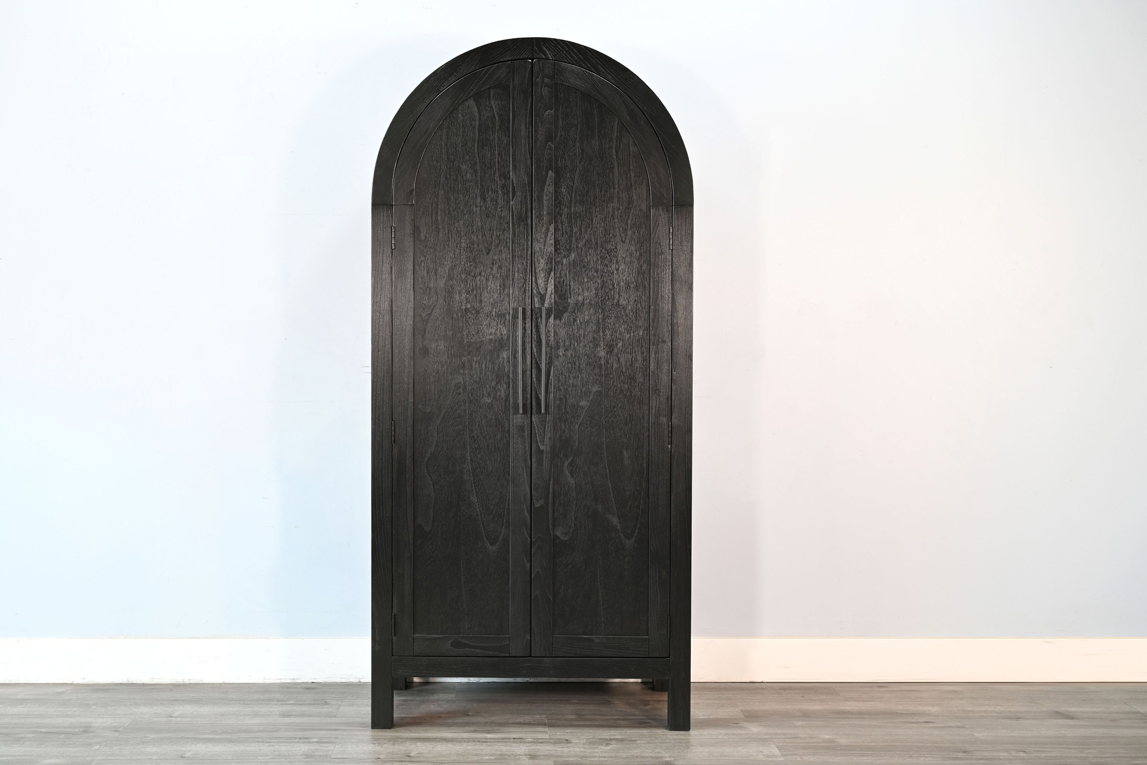 Gen S Umbra Black Storage Arch Cabinet Sunny Designs | Furniture Cart