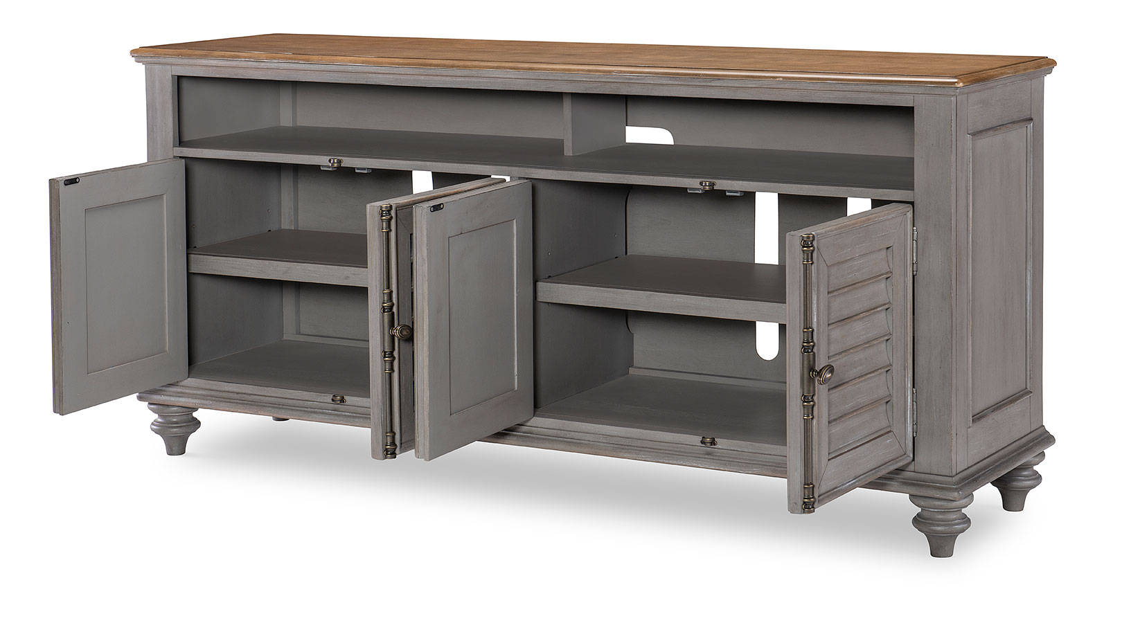 Kingston 72 Inch Entertainment Console (Tweed Gray) Legacy Classic ...