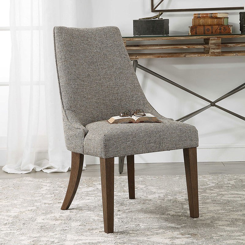 Daxton Earth Tone Armless Chair Uttermost | Furniture Cart