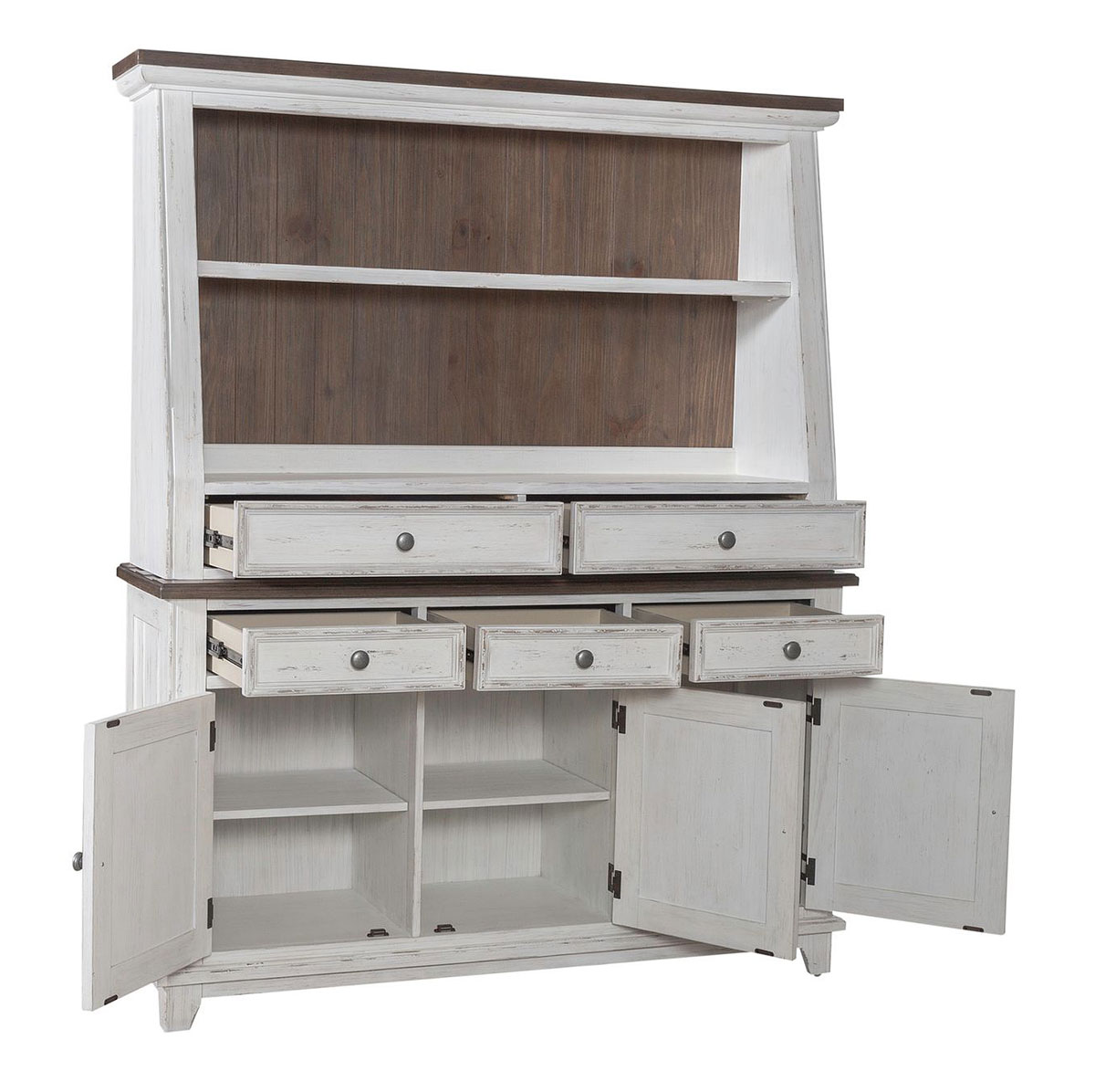 River Place Leg Dining Room Set (Riverstone White) Liberty Furniture, 1 ...
