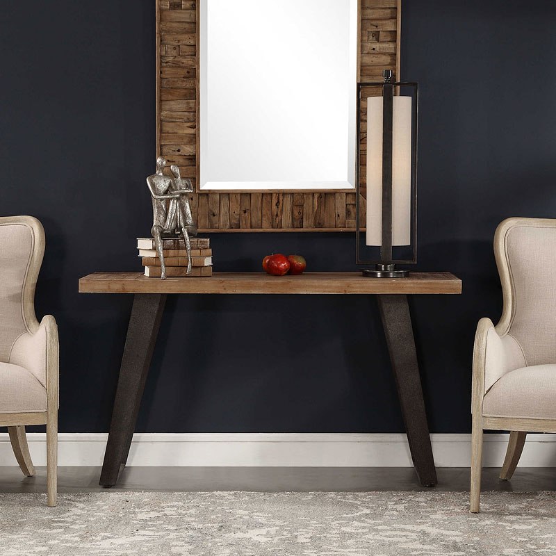 Freddy Weathered Console Table Uttermost | Furniture Cart