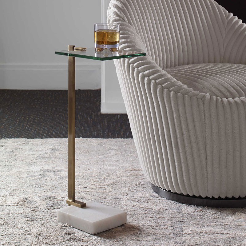 Butler Brass Accent Table Uttermost | Furniture Cart