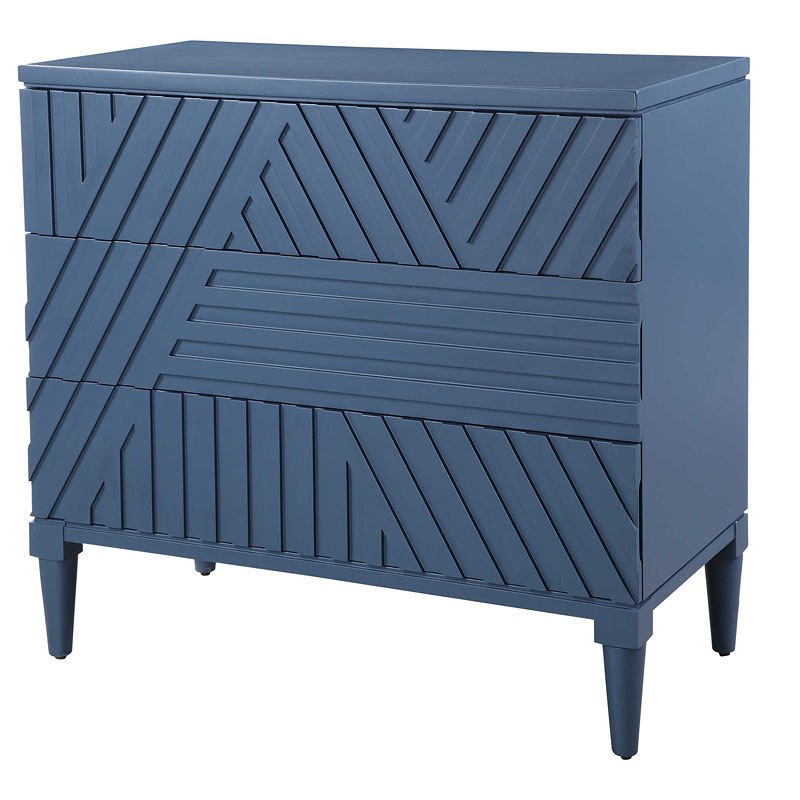 Colby Blue Drawer Chest Uttermost | Furniture Cart