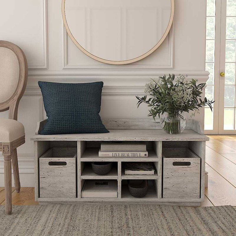 Ardusin White Hobby Bench Uttermost | Furniture Cart