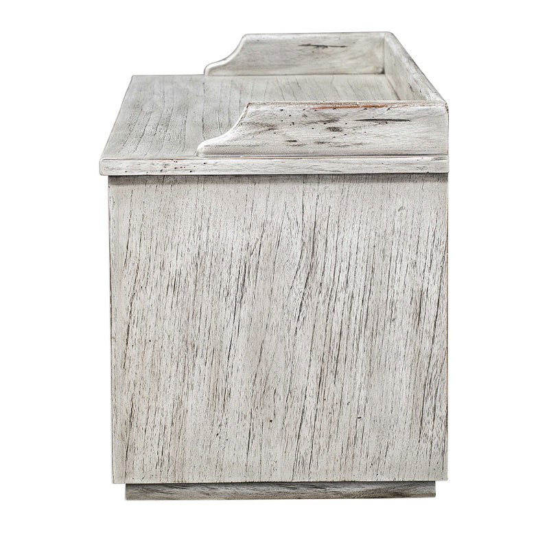 Ardusin White Hobby Bench Uttermost | Furniture Cart