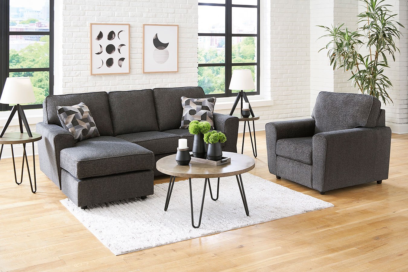 Cascilla Slate Living Room Set Signature Design | Furniture Cart