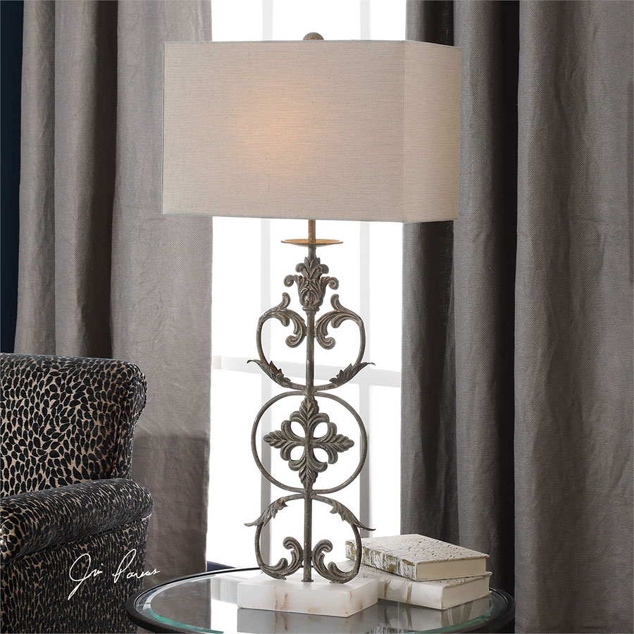 Gerosa Table Lamp (Aged Bronze) Uttermost | Furniture Cart