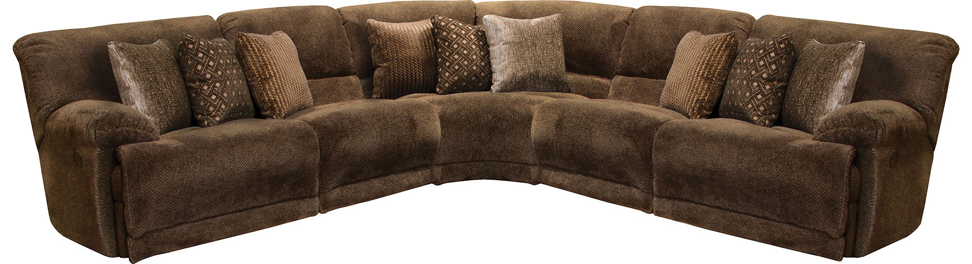 Burbank lay flat reclining sectional catnapper store