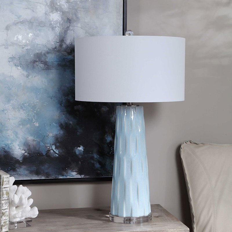 Brienne Light Blue Table Lamp Uttermost | Furniture Cart