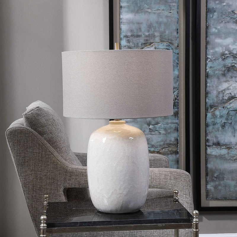 Winterscape Cream Ivory Table Lamp Uttermost | Furniture Cart