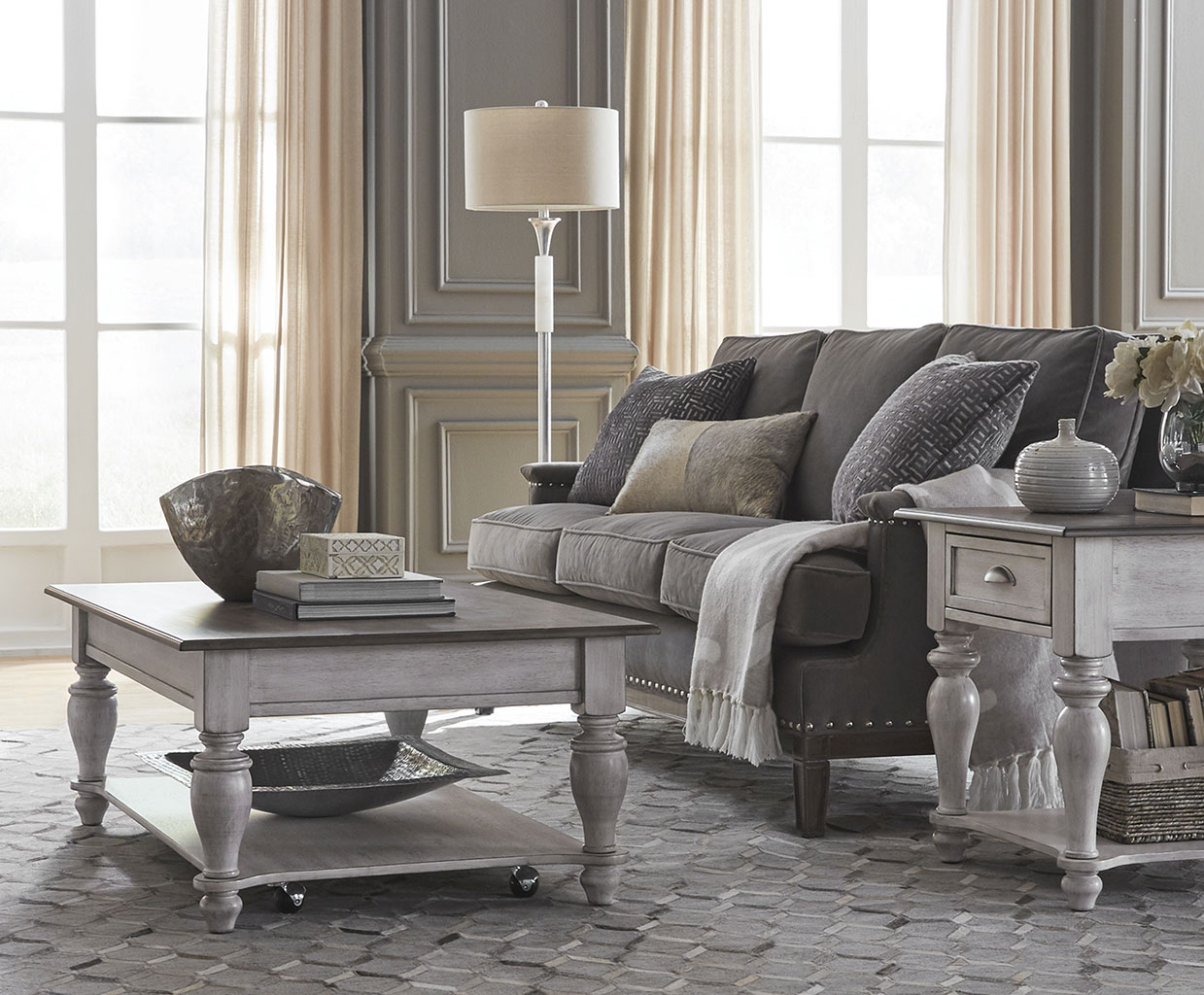 Ocean Isle Occasional Table Set (Antique White) Liberty Furniture ...