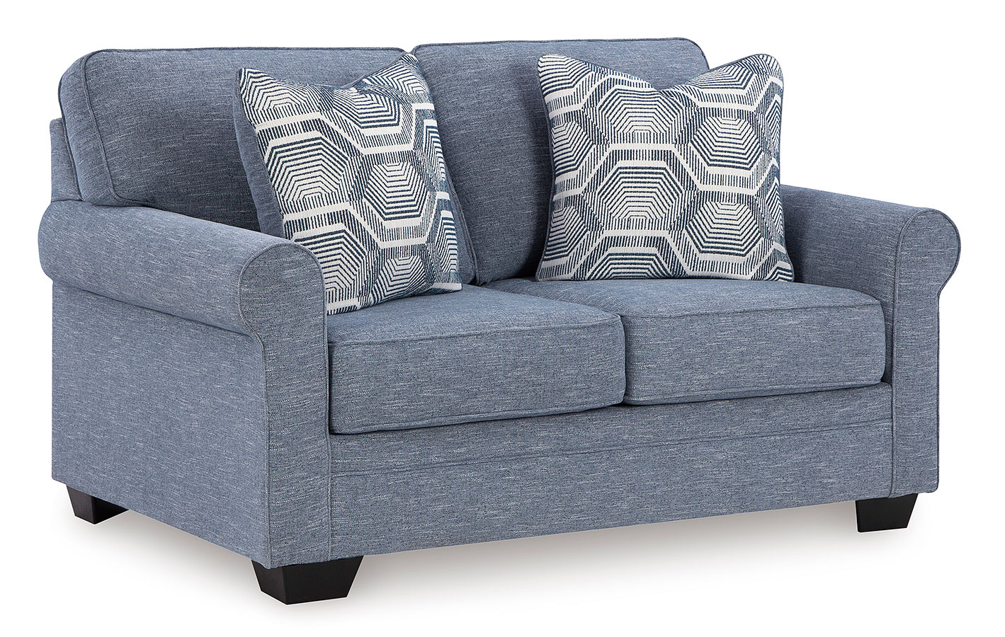 Carissa Manor Denim Living Room Set BenchCraft | Furniture Cart