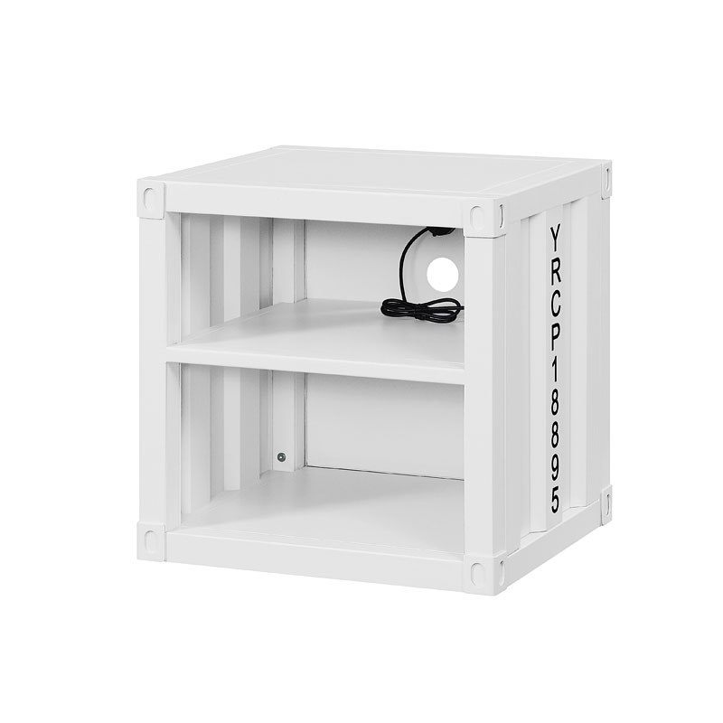 Cargo Youth Nightstand (White) Acme Furniture | Furniture Cart
