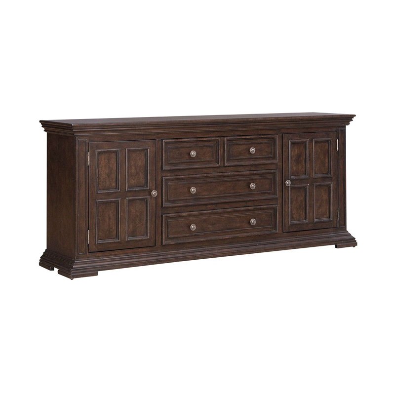 Big Valley 76 Inch TV Console (Brownstone) Liberty Furniture ...
