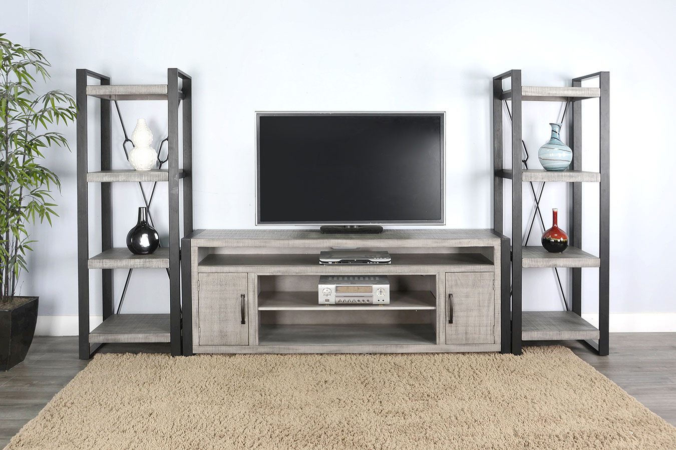 Alpine Grey Entertainment Wall Sunny Designs | Furniture Cart
