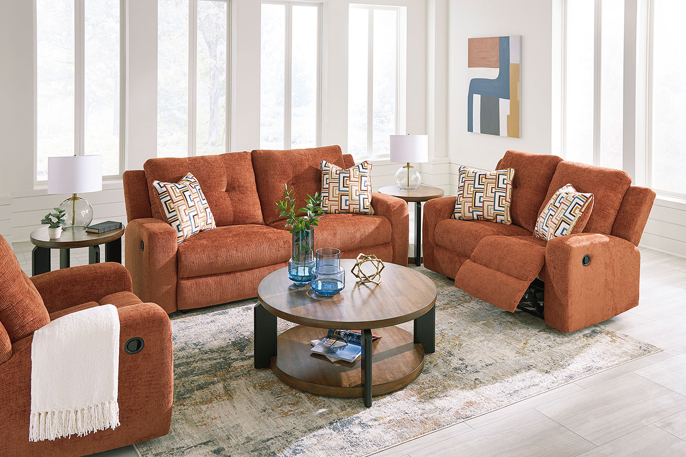 Danum Spice Reclining Living Room Set Signature Design | Furniture Cart