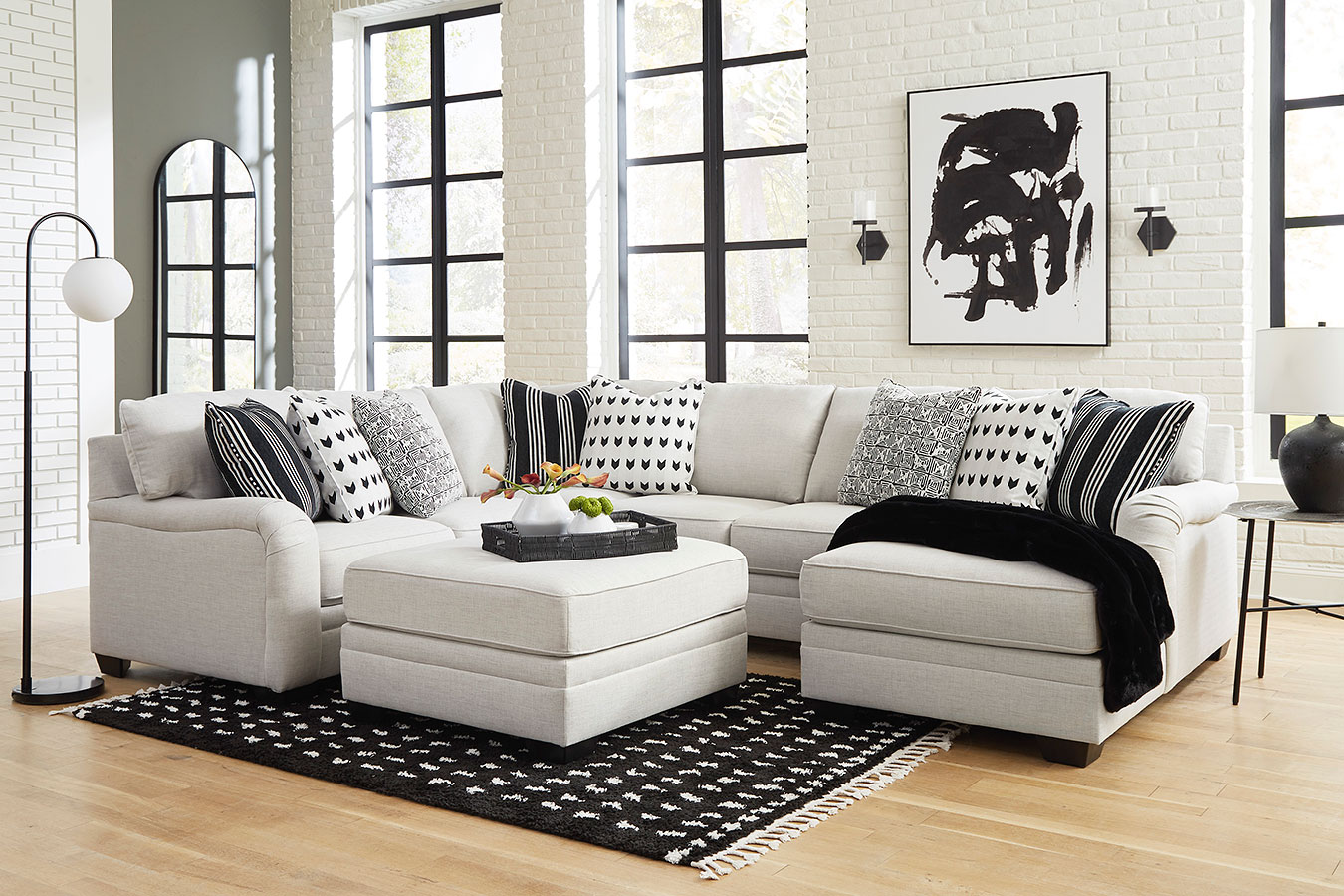 Huntsworth Dove Gray Modular Sectional Set Signature Design | Furniture ...