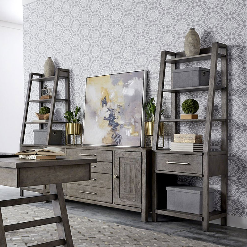 Modern Farmhouse Home Office Wall Dusty Charcoal by Liberty Furniture