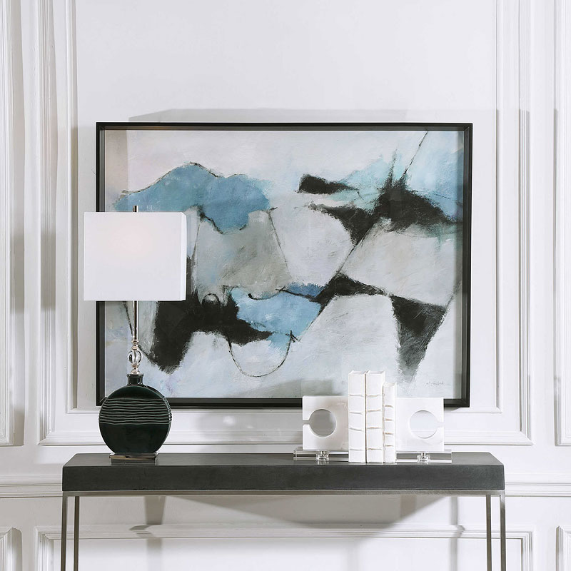Winter Crop Abstract Print Uttermost | Furniture Cart