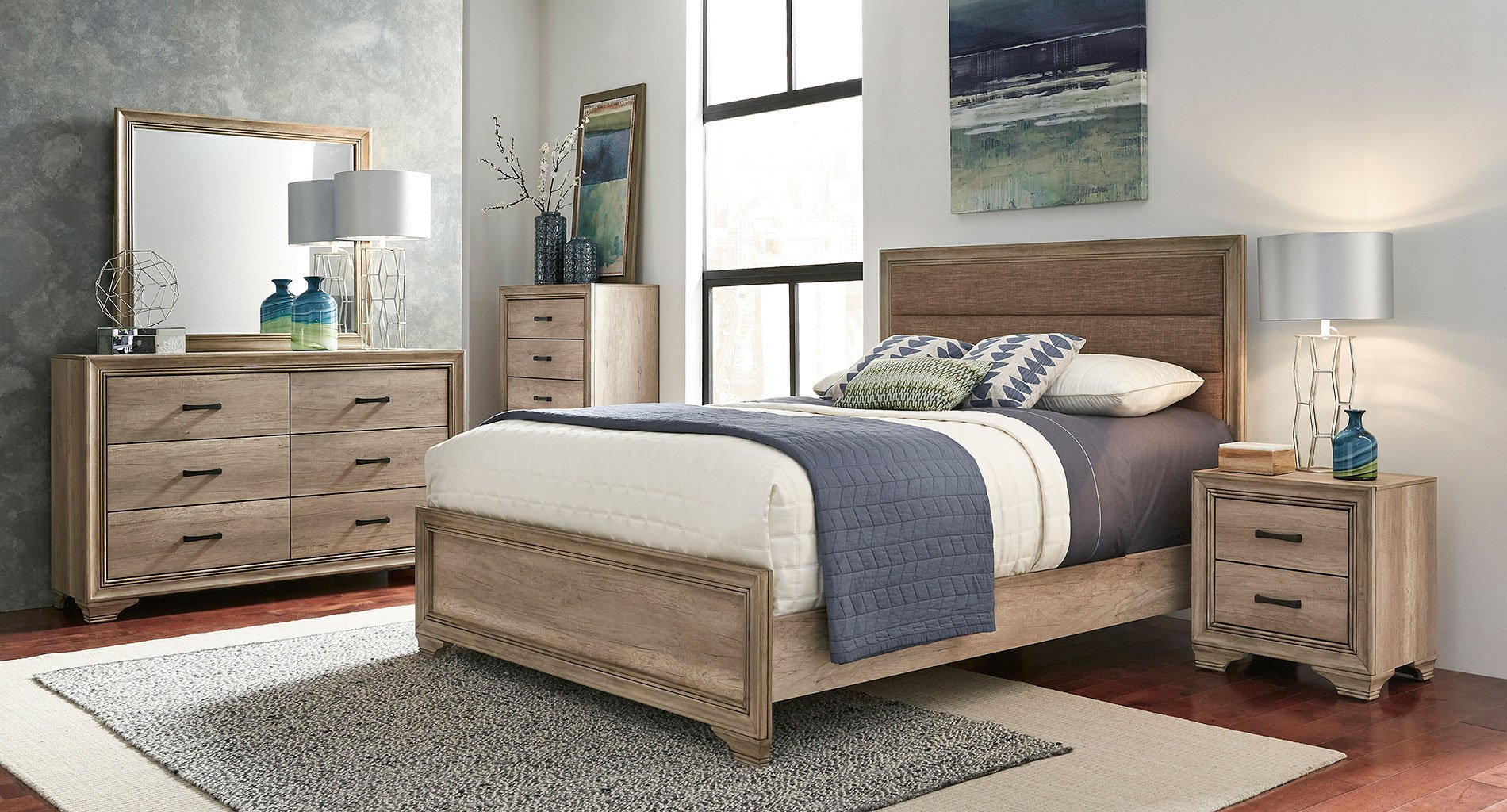Sun Valley Upholstered Bedroom Set Liberty Furniture | Furniture Cart