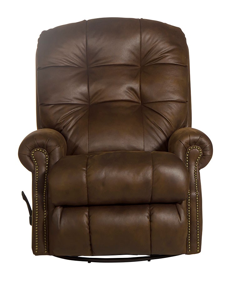 Simpson Swivel Glider Recliner (Walnut) Catnapper | Furniture Cart